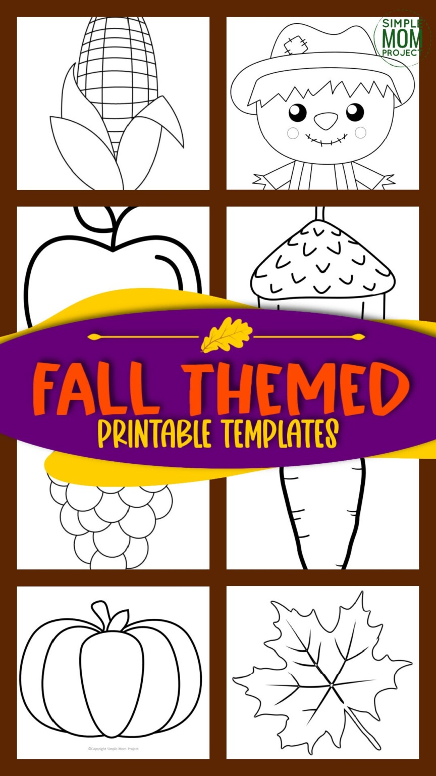 Printable Fall Craft Templates - printcraftzone.com