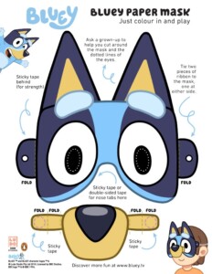 Bluey Crafts Printable - printcraftzone.com