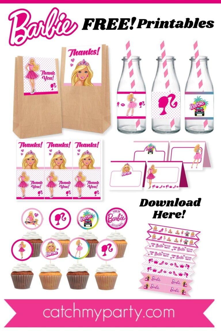 Barbie Craft Printables - printcraftzone.com