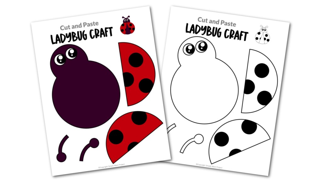 Printable Ladybug Craft - printcraftzone.com