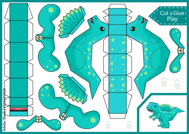 3D Paper Craft Templates Free Printable - printcraftzone.com