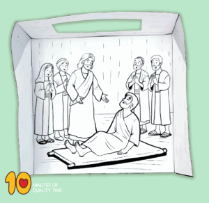 Printable Jesus Heals A Paralyzed Man Craft - printcraftzone.com