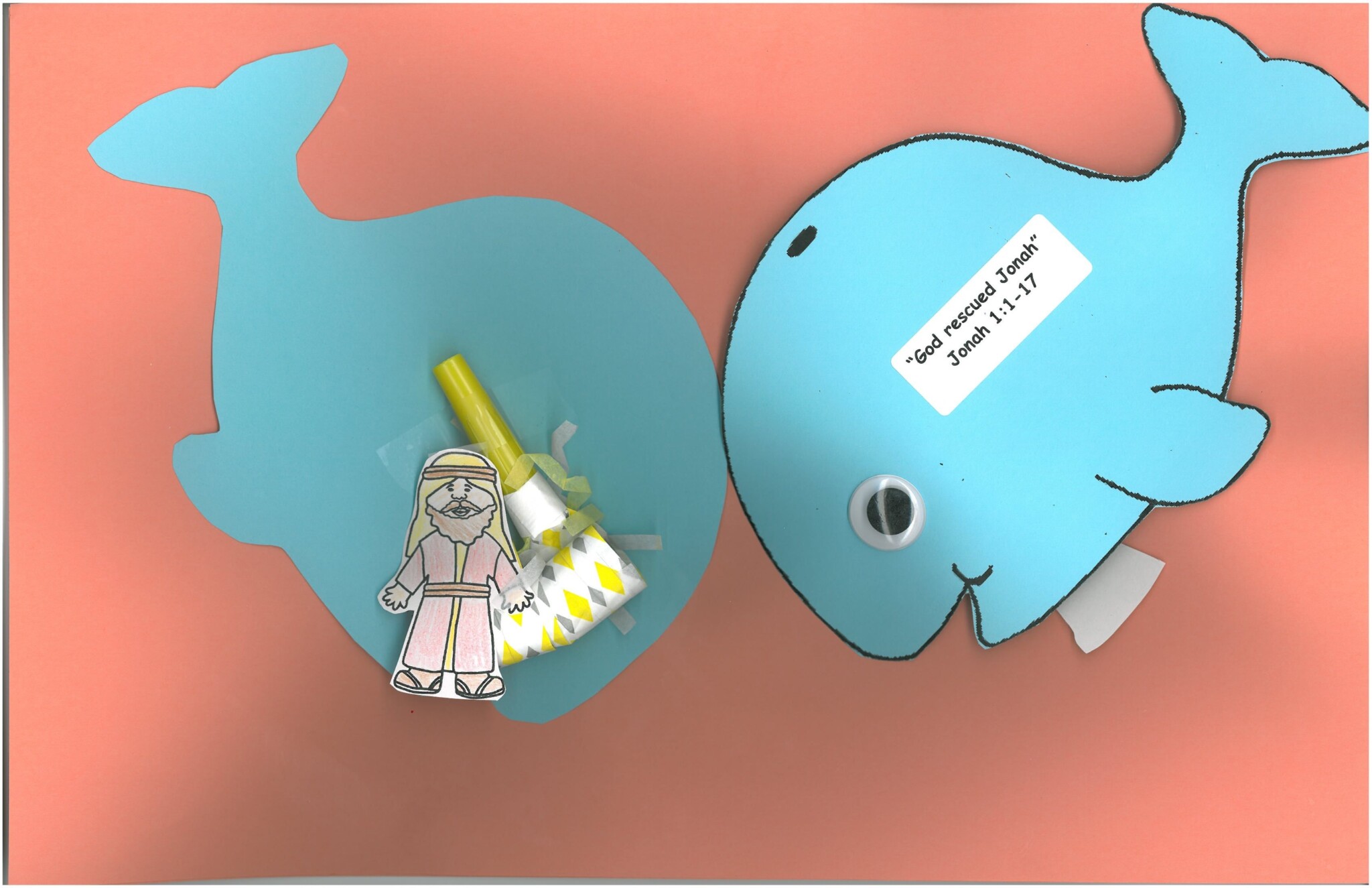 Jonah And The Whale Craft Printable - printcraftzone.com