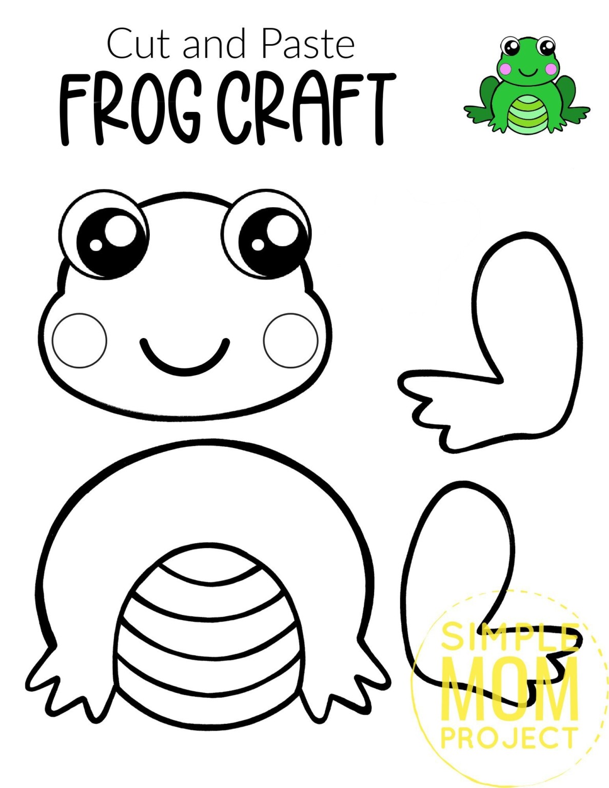 Cut And Paste Craft Printable - printcraftzone.com